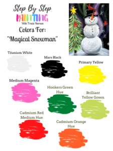 How To Paint A Snowman - Magical Snowman Online Painting Tutorial