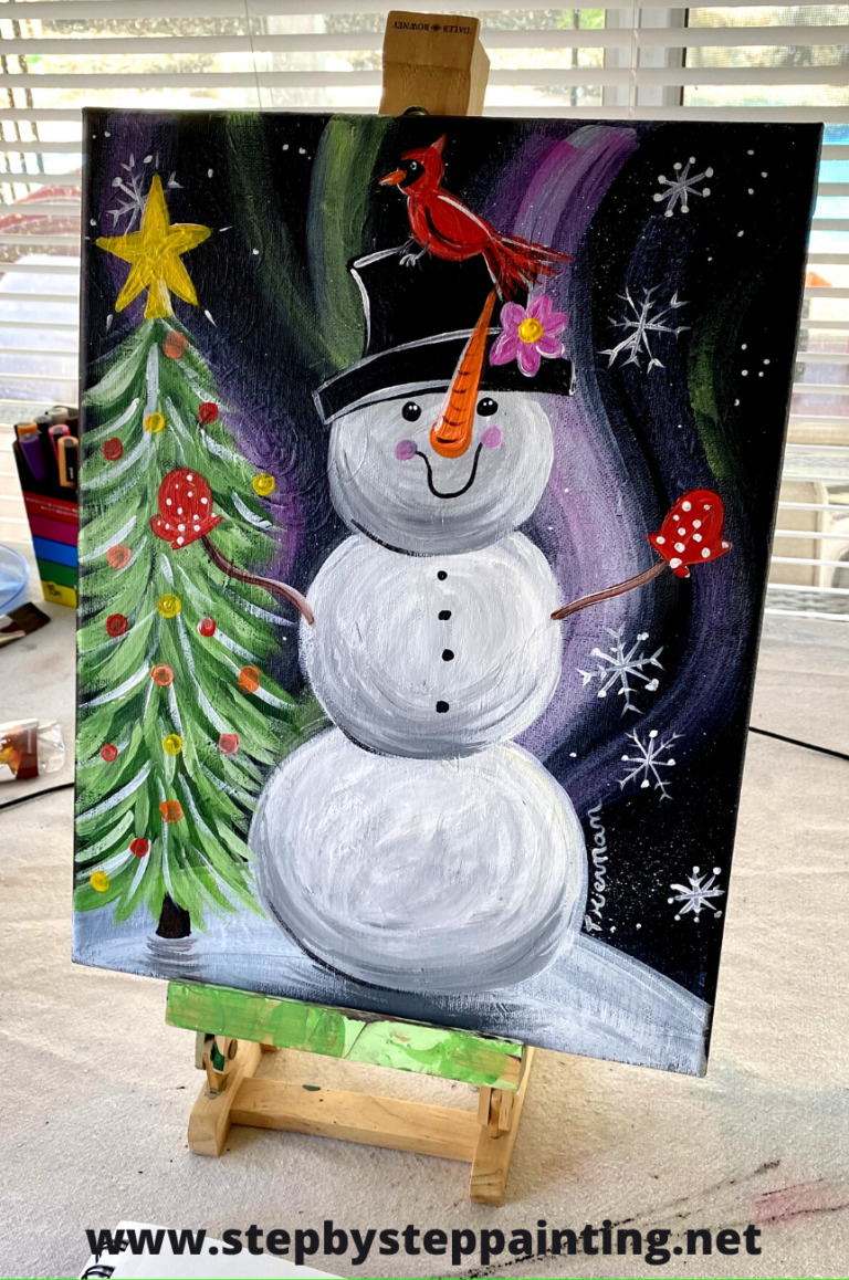 How To Paint A Snowman - Magical Snowman Online Painting Tutorial