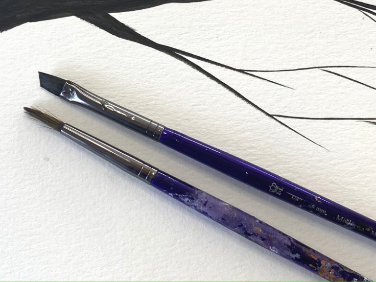 How To Paint Tree Branches With Acrylics - Step By Step Painting