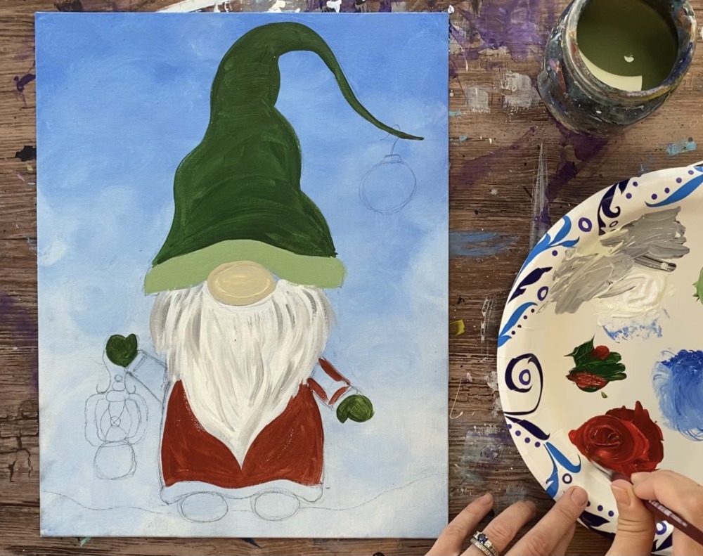 How To Paint A Winter Gnome - Tracie Kiernan - Step By Step Painting