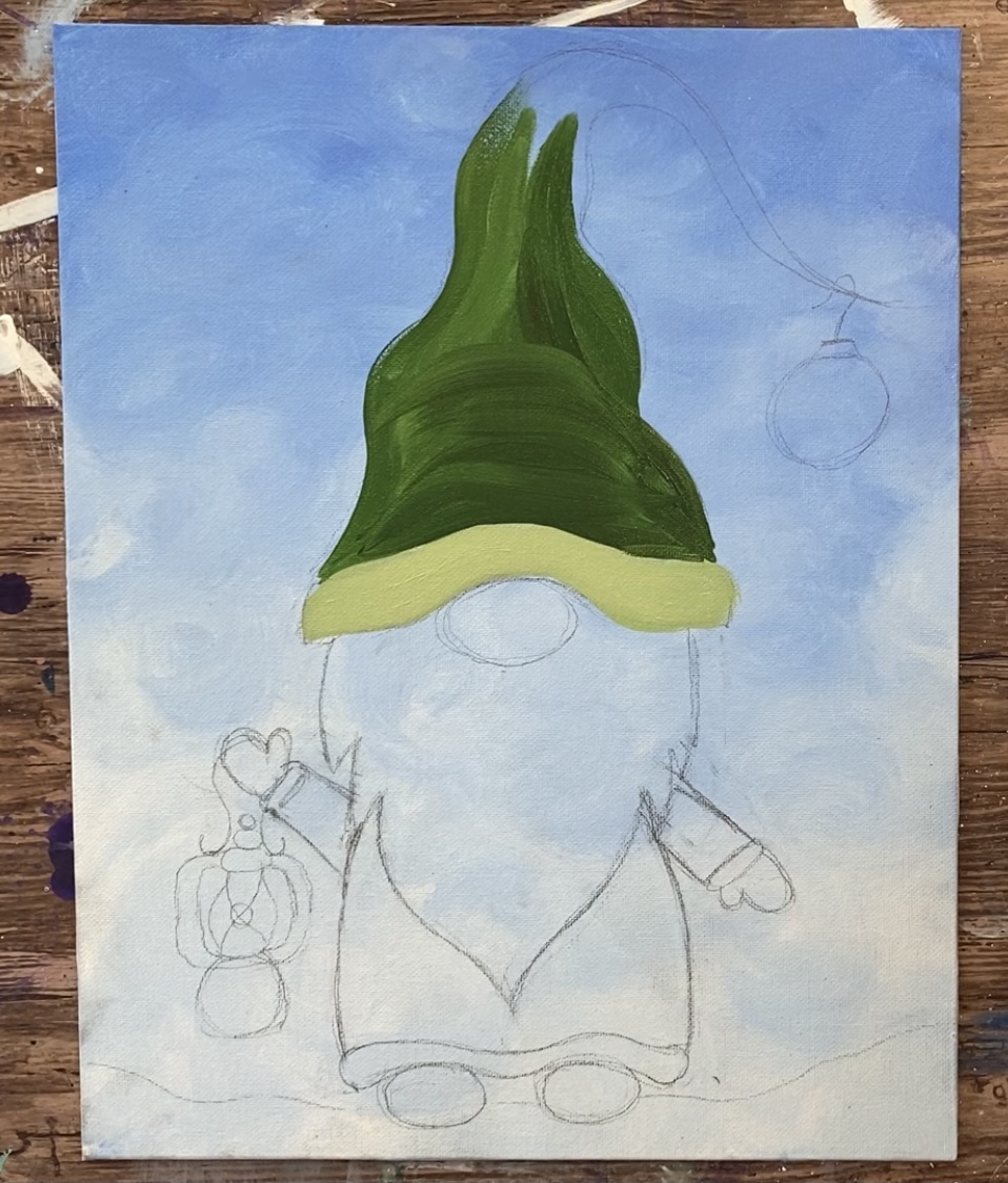 How To Paint A Winter Gnome - Tracie Kiernan - Step By Step Painting