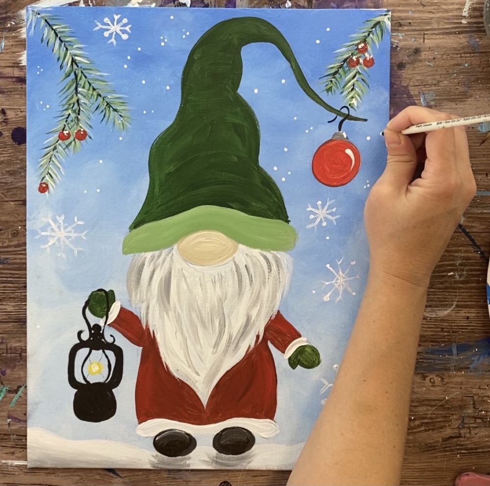 Christmas Gnome Painting Step By Step You Can Skip This Step And