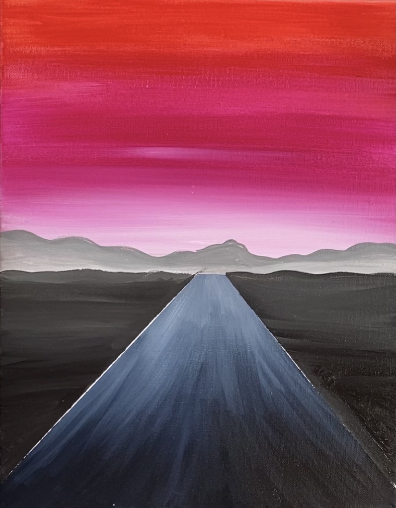 Sunset Road Painting - Tracie Kiernan - Step By Step Painting