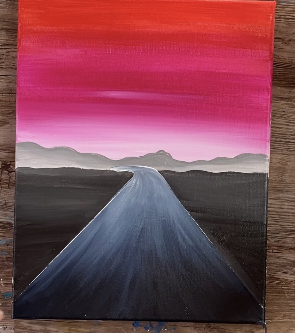 Sunset Road Painting - Tracie Kiernan - Step By Step Painting