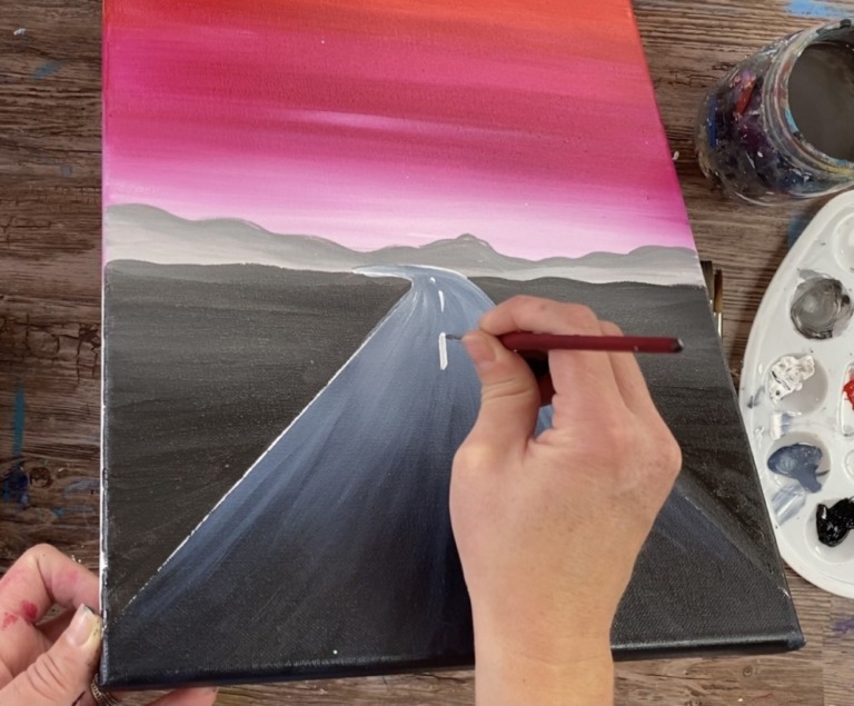 Sunset Road Painting - Tracie Kiernan - Step By Step Painting