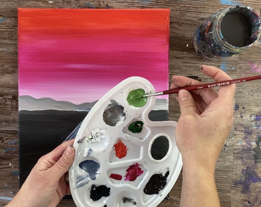 Sunset Road Painting - Tracie Kiernan - Step By Step Painting