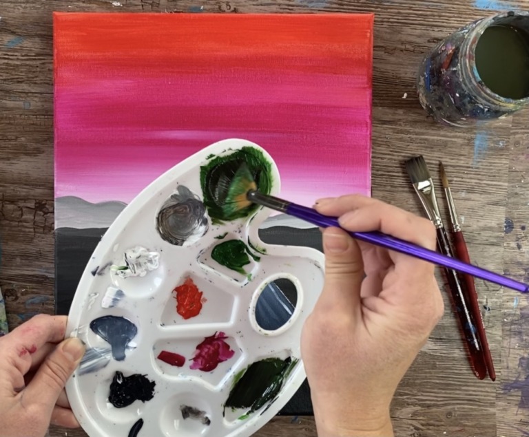 Sunset Road Painting - Tracie Kiernan - Step By Step Painting