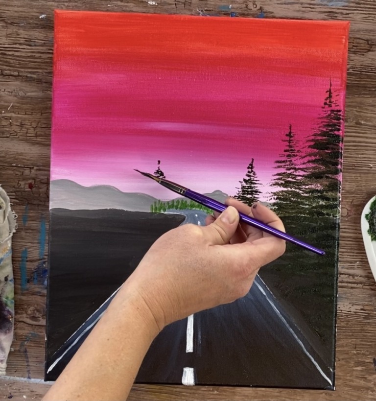 Sunset Road Painting - Tracie Kiernan - Step By Step Painting