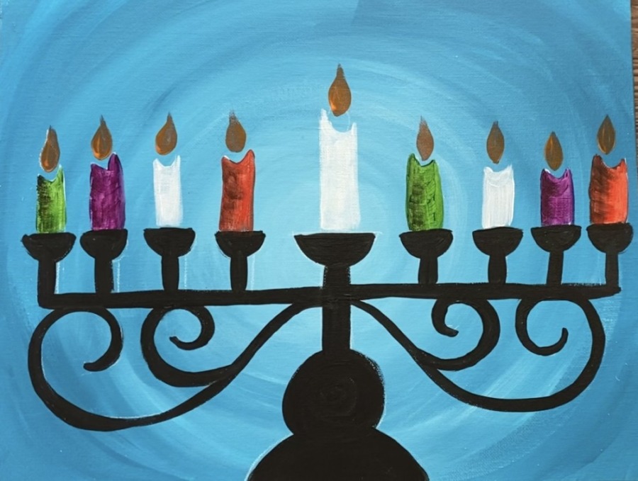 How To Paint A Menorah - Free Online Painting Tutorial