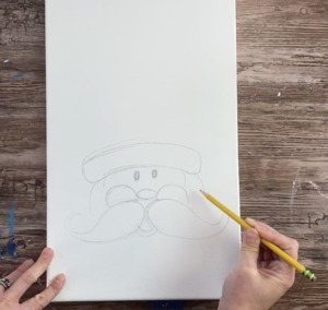 How To Paint A Jolly Whimsical Santa - Step By Step Painting