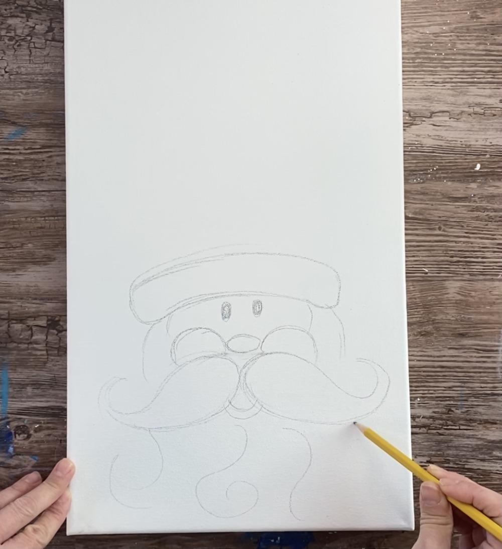 How To Paint A Jolly Whimsical Santa - Step By Step Painting