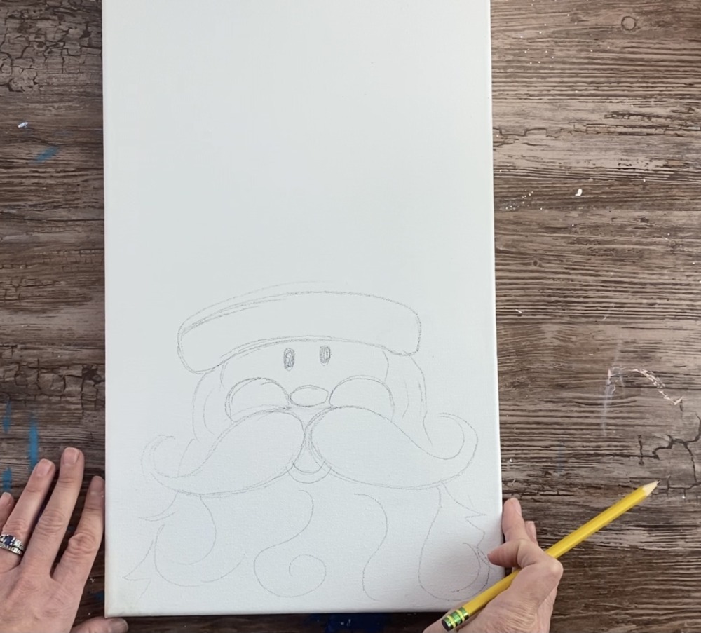 How To Paint A Jolly Whimsical Santa - Step By Step Painting