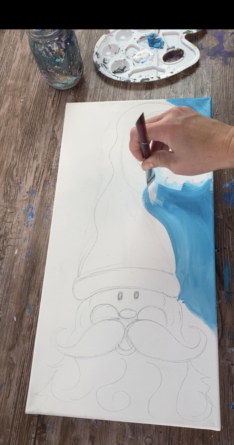 How To Paint A Jolly Whimsical Santa - Step By Step Painting