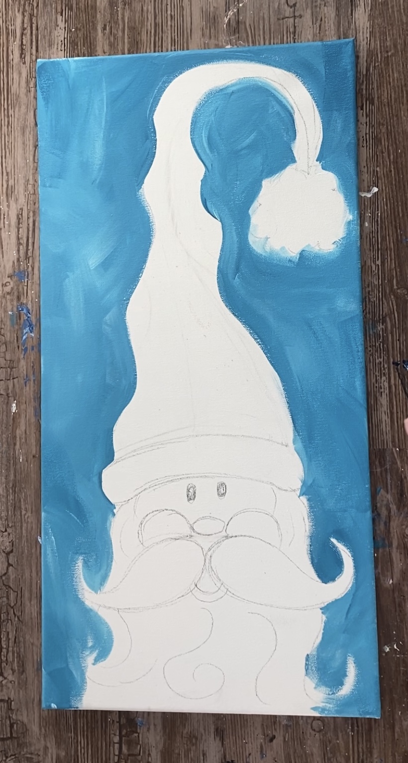 How To Paint A Jolly Whimsical Santa - Step By Step Painting