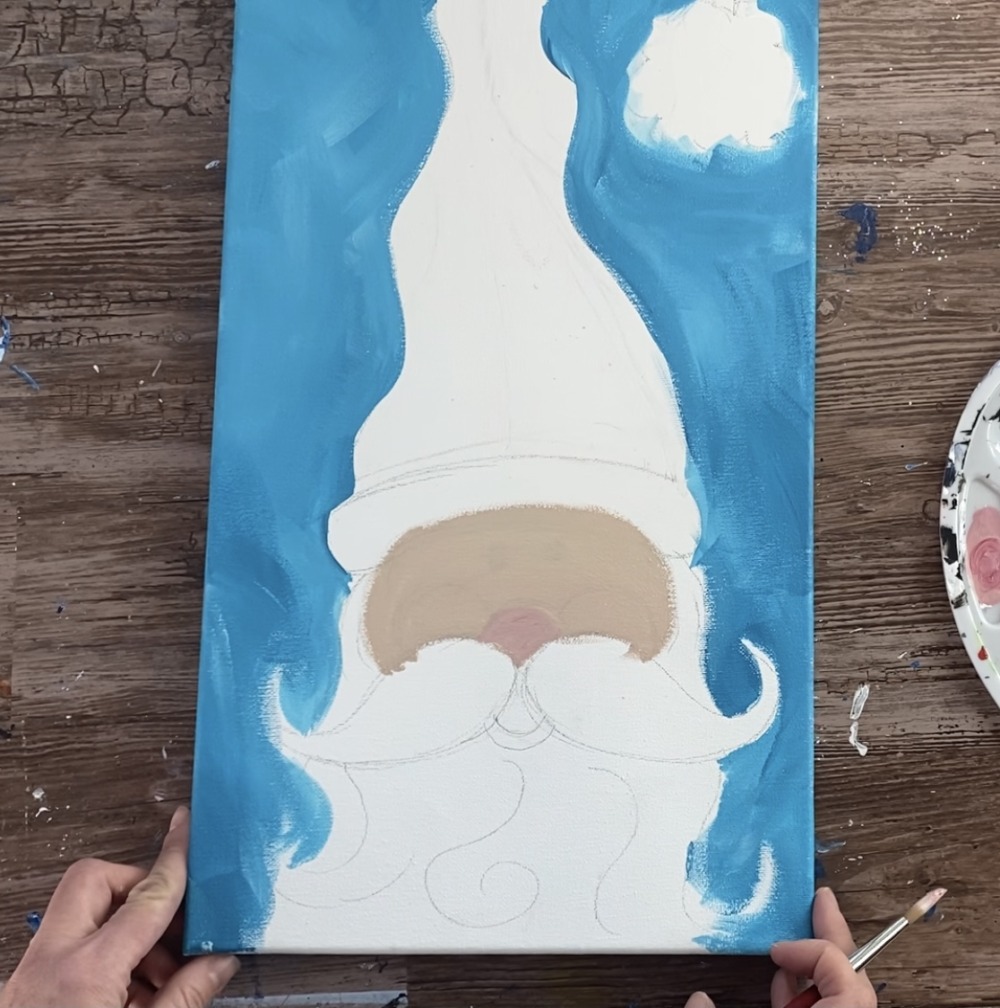 How To Paint A Jolly Whimsical Santa - Step By Step Painting
