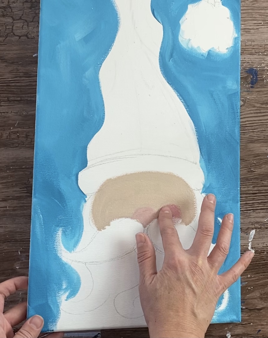How To Paint A Jolly Whimsical Santa - Step By Step Painting