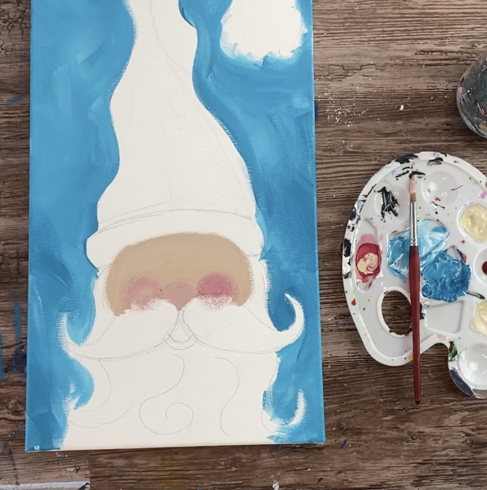 How To Paint A Jolly Whimsical Santa - Step By Step Painting