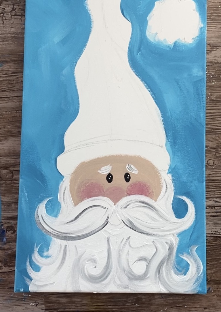 How To Paint A Jolly Whimsical Santa - Step By Step Painting