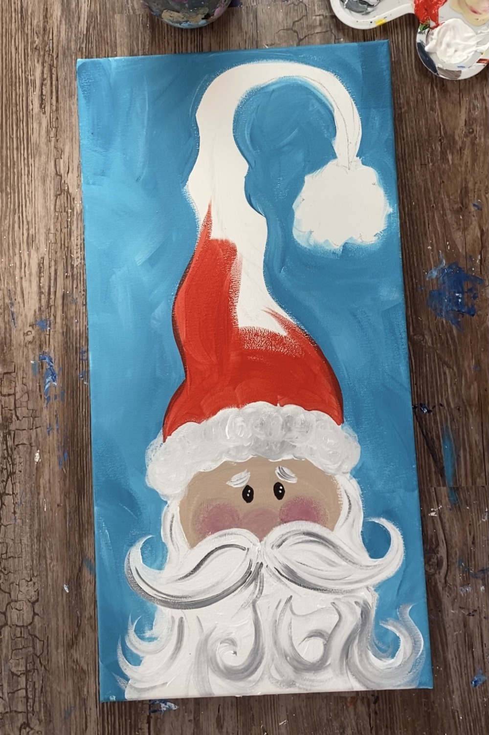 How To Paint A Jolly Whimsical Santa - Step By Step Painting
