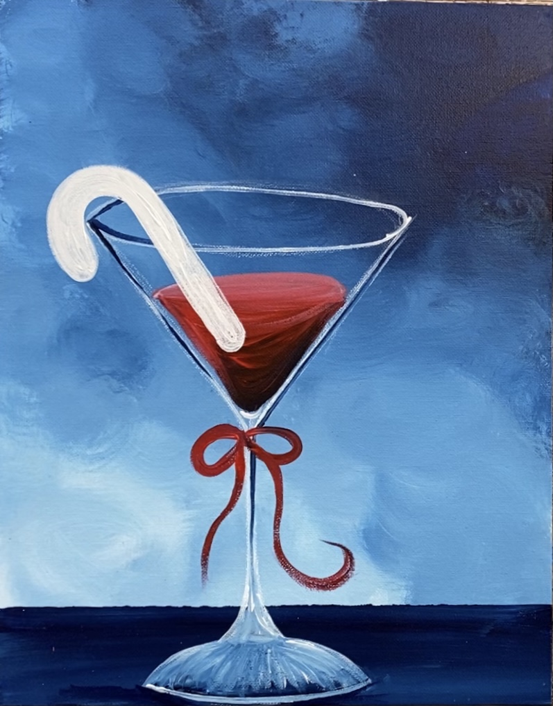 Candy Cane New Year Painting - Tracie Kiernan - Step By Step Painting