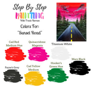 Sunset Road Painting - Tracie Kiernan - Step By Step Painting