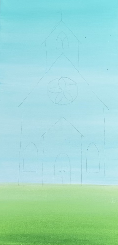 Church Painting - Step By Step Acrylic Online Tutorial For Beginners