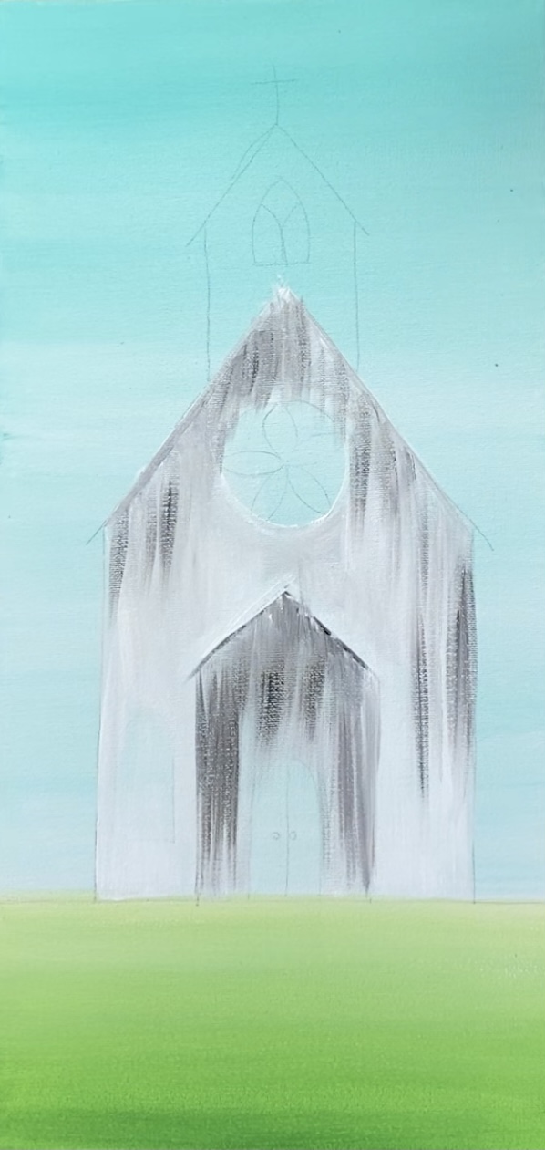 Church Painting - Step By Step Acrylic Online Tutorial For Beginners