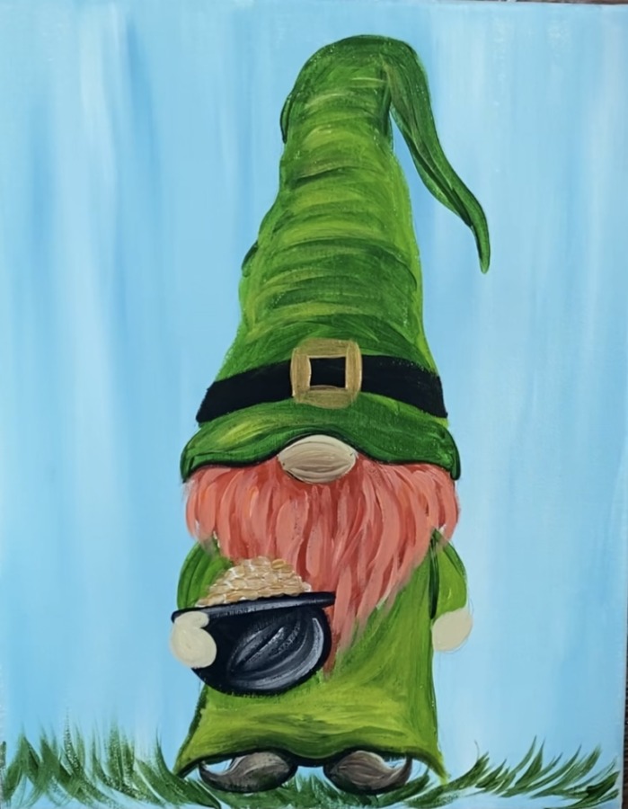 St. Patrick's Day Leprechaun Gnome Painting - Tracie Kiernan - Step By ...