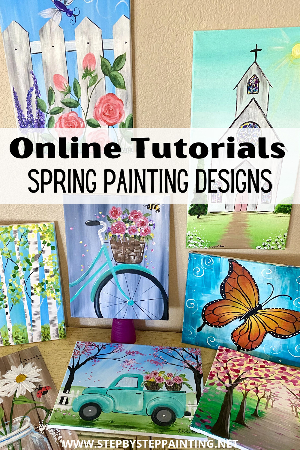 Spring Painting Tutorials - Step By Step Painting With Tracie Kiernan