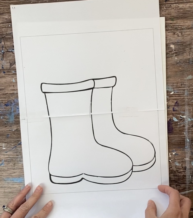 Tulip Painting - With Rain Boots - Step By Step Tutorial