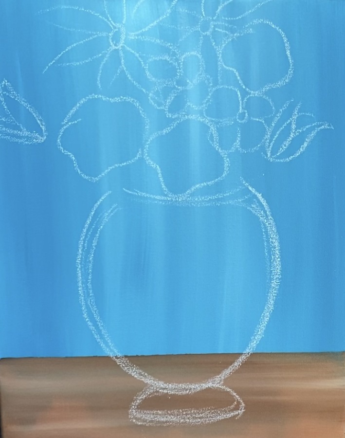 Flower Vase Painting - Step By Step Acrylic Painting Tutorial