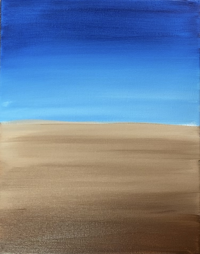 Desert Landscape Painting Tutorial - Night Desert Scene - Tracie ...
