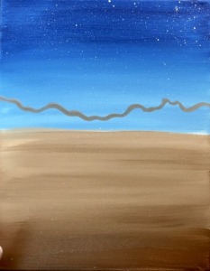 Desert Landscape Painting Tutorial - Night Desert Scene - Tracie ...