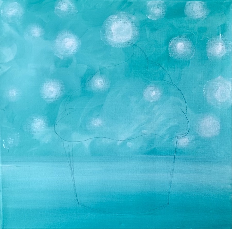 Cupcake Painting - Step By Step Acrylic Tutorial - Easy For Beginners