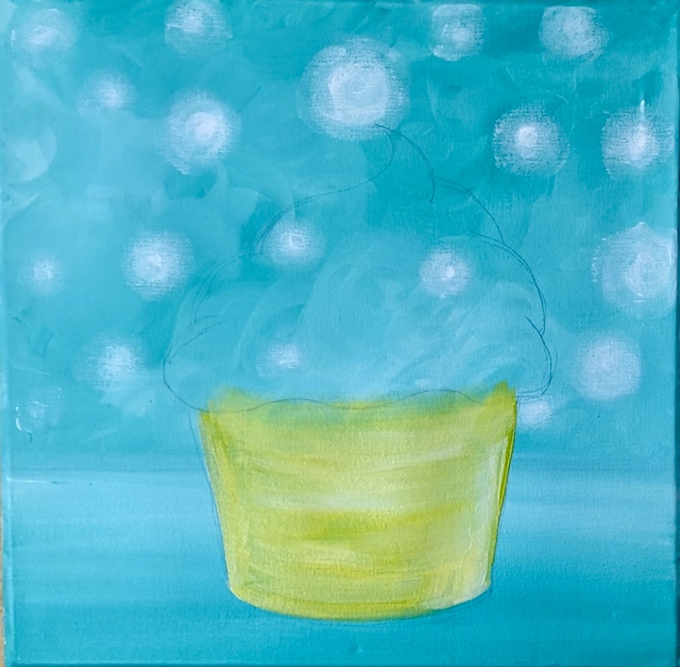 Cupcake Painting - Step By Step Acrylic Tutorial - Easy For Beginners