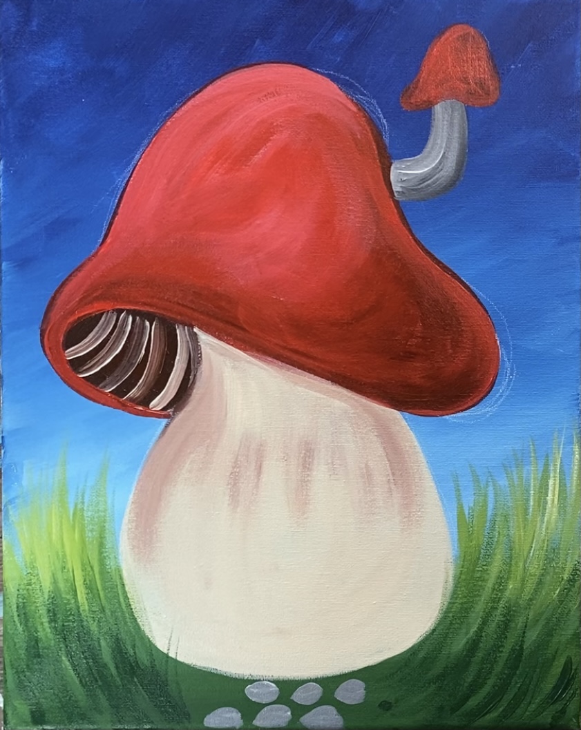 Mushroom House Painting - Step By Step Painting With Tracie Kiernan