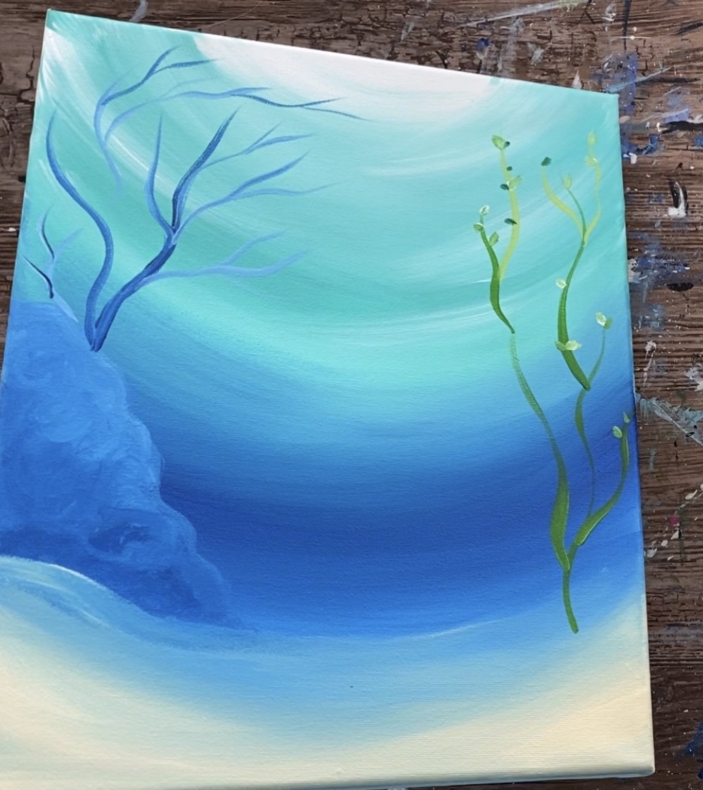 Under The Sea Painting - Step By Step Acrylic Tutorial For Beginners