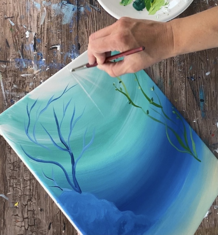 Under The Sea Painting - Step By Step Acrylic Tutorial For Beginners