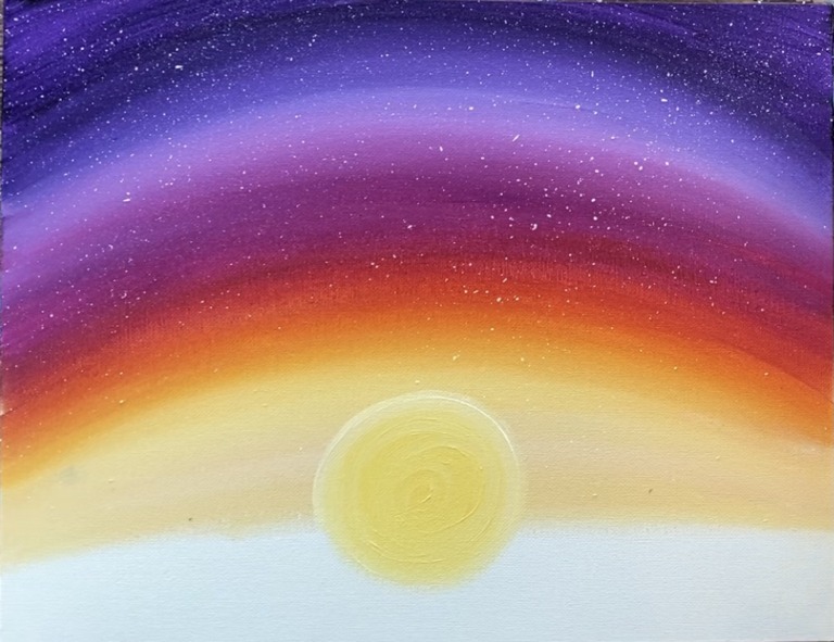 African Sunset Painting - Step By Step Painting Tutorial