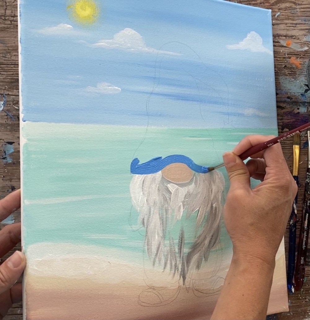 Summer Gnome Painting Tutorial - Tracie Kiernan - Step By Step Painting