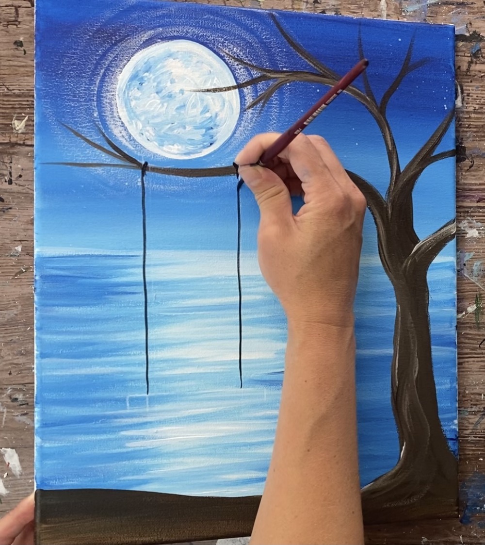 Whimsy Summer Swing Painting Tutorial - Tracie Kiernan - Step By Step Painting