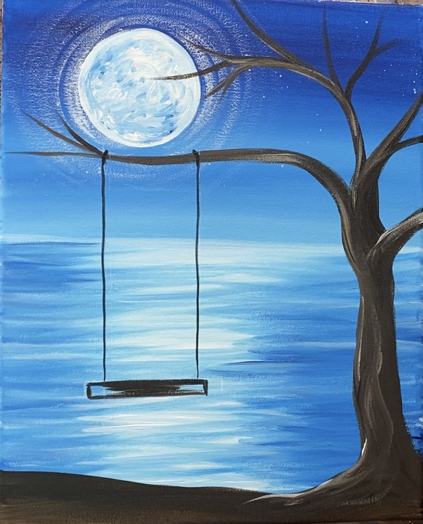 Whimsy Summer Swing Painting Tutorial - Tracie Kiernan - Step By Step Painting