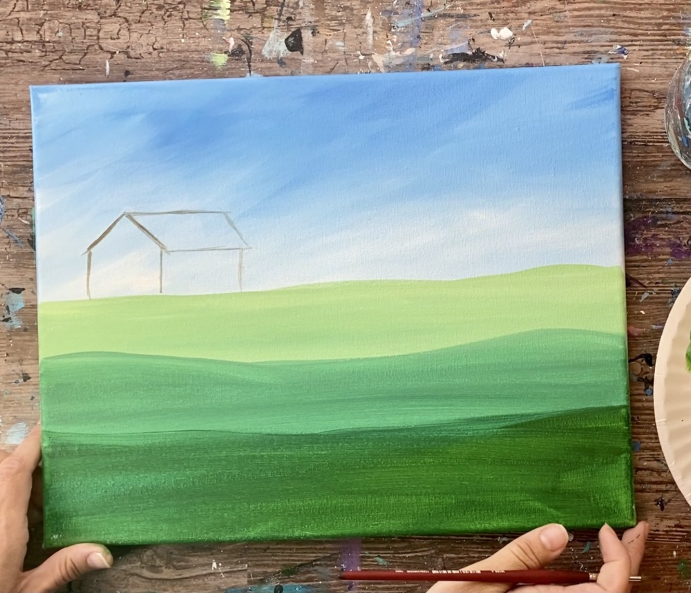 Sunflower Farm Acrylic Painting Tutorial - Tracie Kiernan - Step By ...