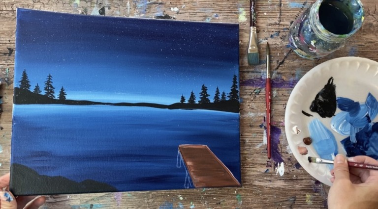 "Spectacular Lake" Painting Tutorial - Tracie Kiernan - Step By Step ...