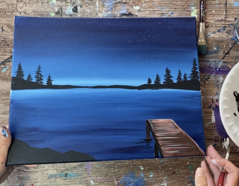 "Spectacular Lake" Painting Tutorial - Tracie Kiernan - Step By Step ...