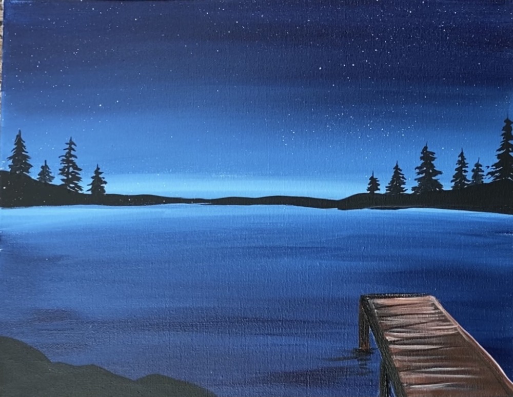 "Spectacular Lake" Painting Tutorial - Tracie Kiernan - Step By Step ...