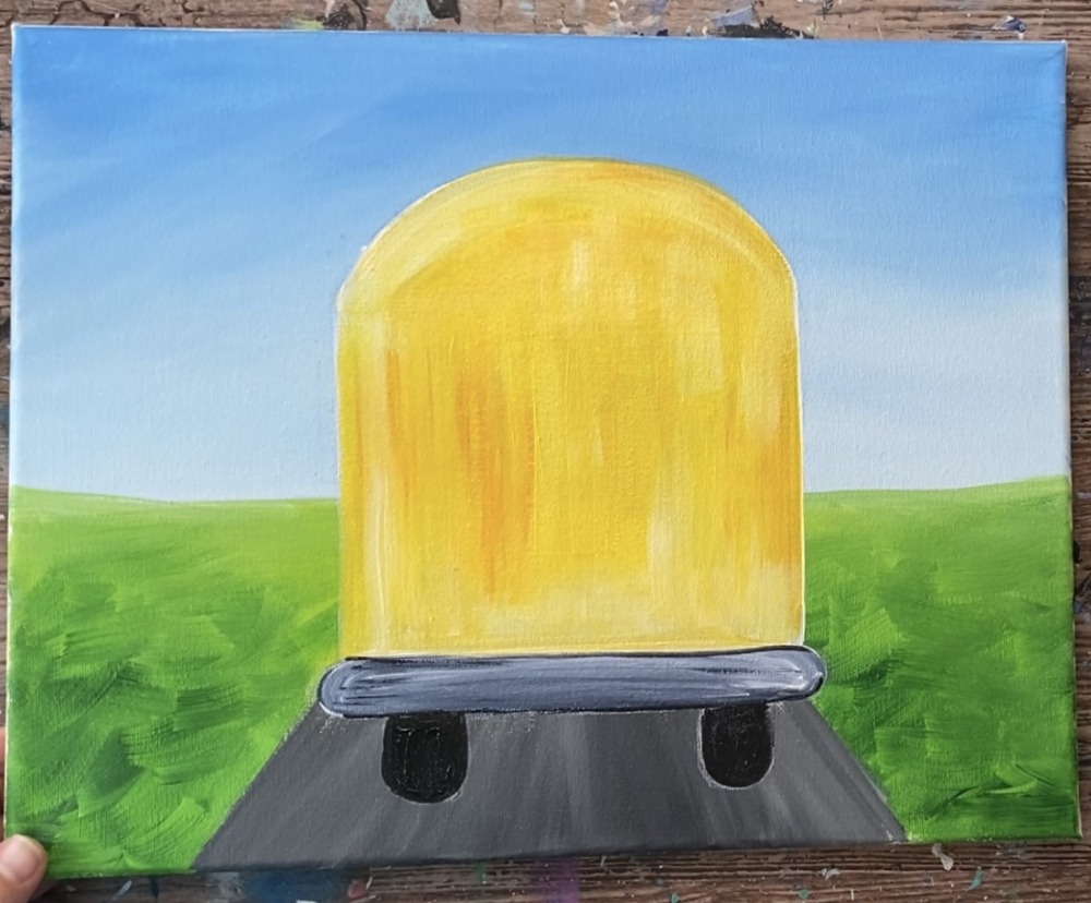 Bus Painting - Step By Step Acrylic Tutorial Online For Beginners
