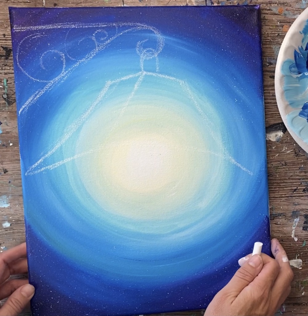 Lantern Painting - Fall Night - Step By Step Acrylic Tutorial Online