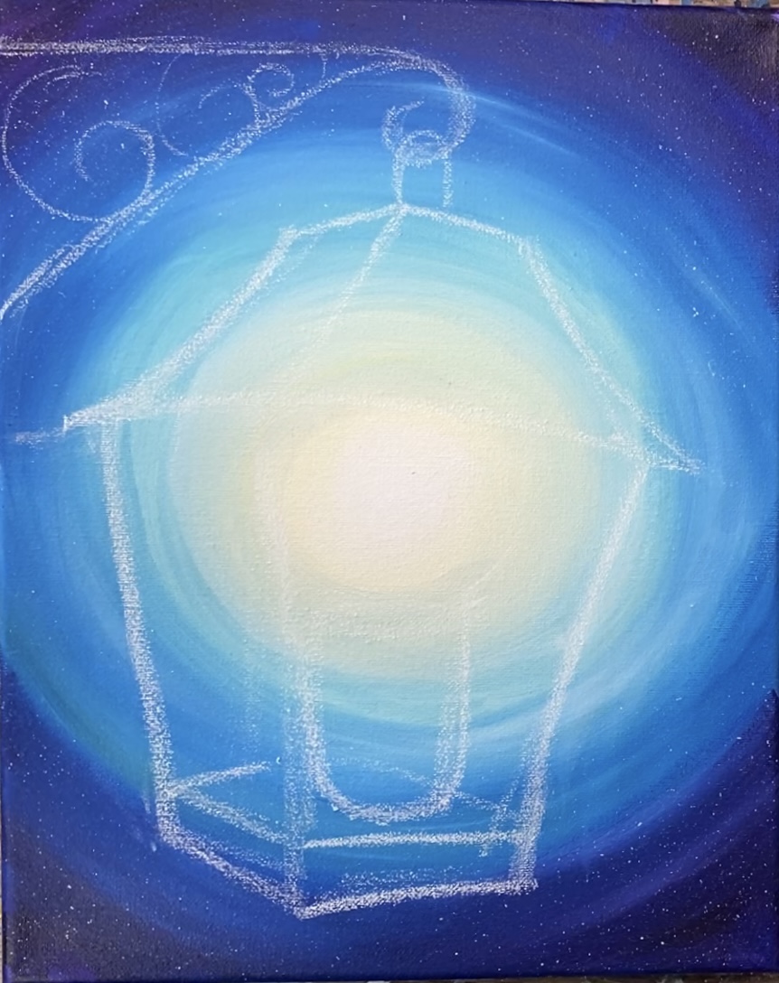 Lantern Painting - Fall Night - Step By Step Acrylic Tutorial Online