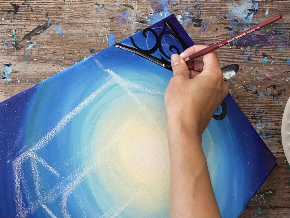 Lantern Painting - Fall Night - Step By Step Acrylic Tutorial Online